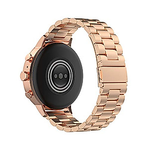 FitTurn 22MM Bands Compatible with Cubitt CT4/CT2 Pro Smartwatch, Replacement Metal Bracelet Premium Solid Stainless Steel Watch Band Strap Wristbands for Cubitt CT4/CT2 Pro (RoseGold)