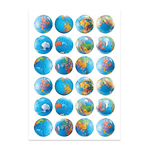 Hygloss Globes Stickers