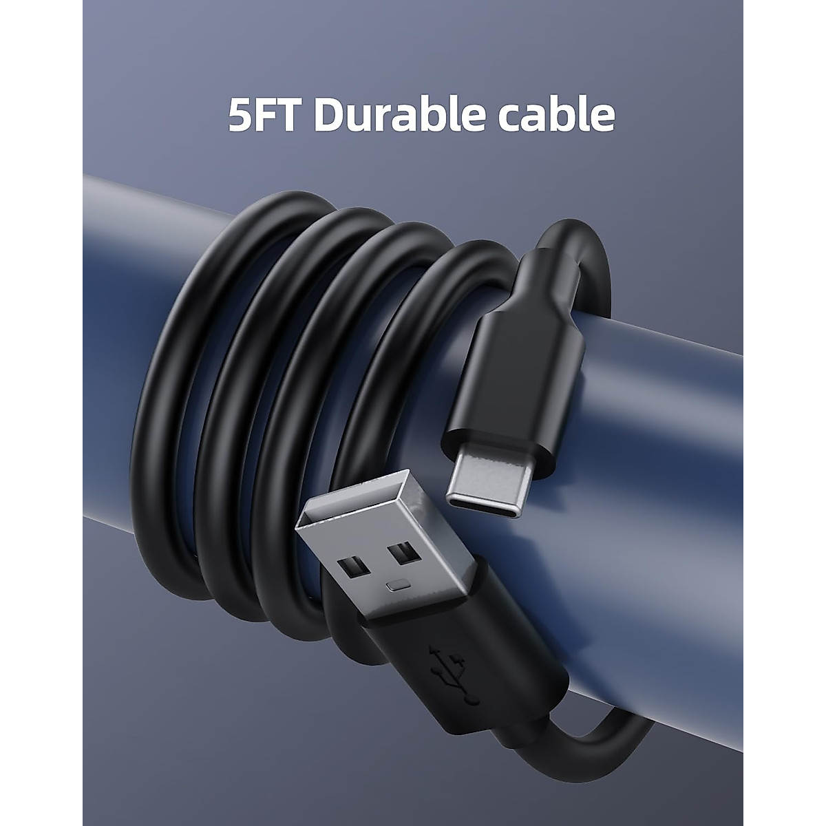 Charger Fit for JBL Charge 5, JBL Clip 4, JBL GO 3,JBL Tuner 2 Wireless Earphones Bluetooth Speakers Charging Cable Replacement Power Supply Cord