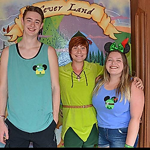 CLGIFT Neverland Mickey Ears, Rainbow Sparkle Mouse Ears, Classic Red Sequin Minnie Ears - Whimsical Ear Designs