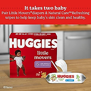Huggies Natural Care Refreshing Baby Wipes, Hypoallergenic, Scented, 3 Flip-Top Packs (168 Wipes Total)