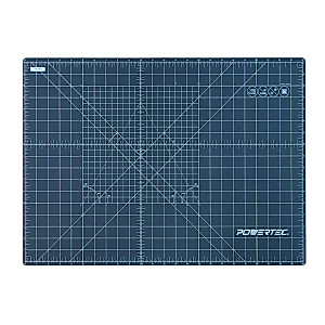 POWERTEC 61002 18” x 24” A2 Non-Slip Double Sided Rotary Cutting Mat with Grid, Table Protector for Crafting, Sizing, Tracing, Sewing, Quilting, Scrapbooking, Arts and Crafts Woodworking