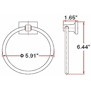 Design House 539239 Millbridge Classic Towel Ring, Oil Rubbed Bronze (Pack of 2)