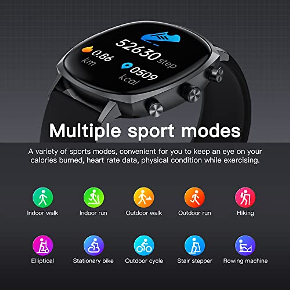 ANDFZ Smart Watch, (Call Receive/Dial) Smart Watches for Men, 1.35" Full Circle HD Screen Smart Watch for Android Phones with Call/Text/AI Voice/Heart Rate, Fitness Tracker for Android & iOS