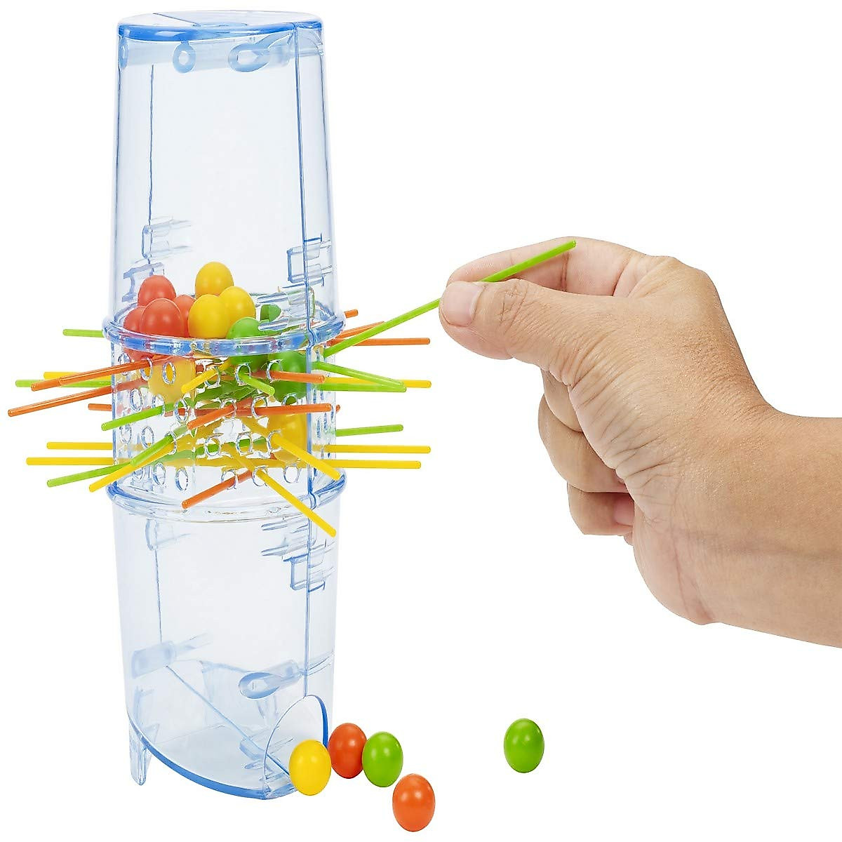 Mattel Games Fast Fun Blokus/Kerplunk, Two Player Game, Playing Time Approx. 15 Minutes, Age 5+