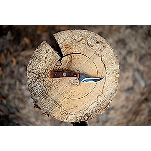 Old Timer Generational USA Series 152OTG Sharpfinger Fixed Blade Knife with Stainless Steel Clip Point Skinner Blade, Bone Handle, and Made in USA for Hunting, Skinning, Field Dressing and Outdoors