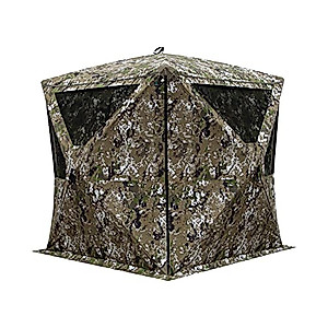 Barronett Blinds® Big Cat™ Heavy-Duty, Portable Hunting Blind, Heavy-Duty Hub Blind, 600 Denier Fabric, Low Profile Windows, 3-Person, Crater™ Thrive, 80” x 90” x 90”, BCHD350CT