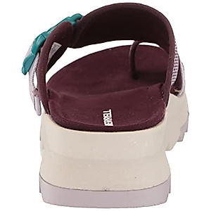 Merrell Women's Alpine Cush Wrap Wedge Sandal, Burgundy, 8
