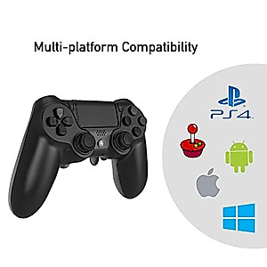 Sonicon Wireless Elite Controller w/ 4 Remappable Back Paddles, Customized Modded Gaming Controller Compatible for PS4, PC, Switch, Raspberry Pi Retropie Emulators