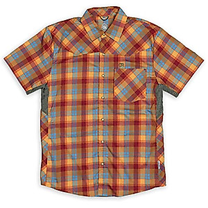 Club Ride Apparel New West Cycling Shirt - Men's Short Sleeve Cycling Jersey - Blue Flame - Medium