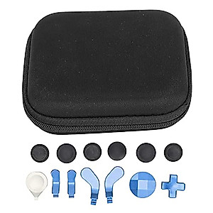 Naroote Accessories Repair Kit Bundle, Comfortable Hand Feel Durable Game Controller Button Paddles Set for Repair Parts Replacement for Elite Series 2(Blue)