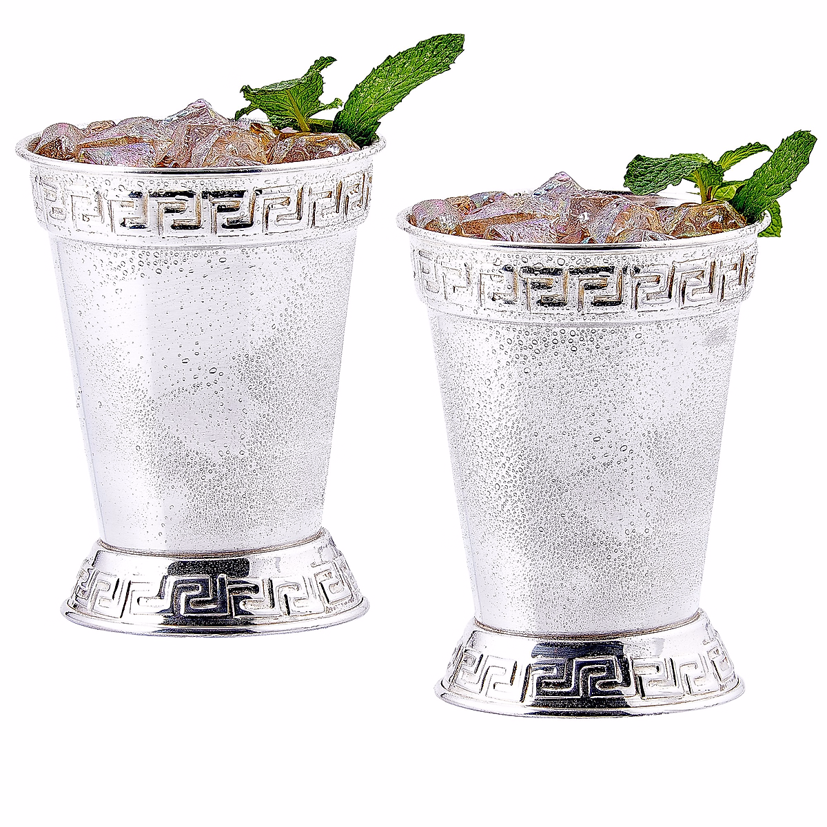 Old Dutch Mint Julep Cups (Set of 2), 12 oz., Silver