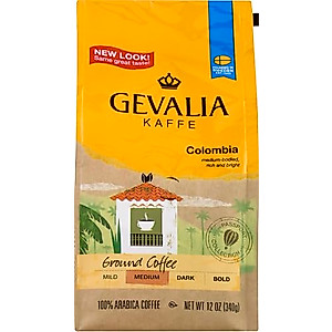 Gevalia Colombian Medium Roast Ground Coffee (12 oz Bag)