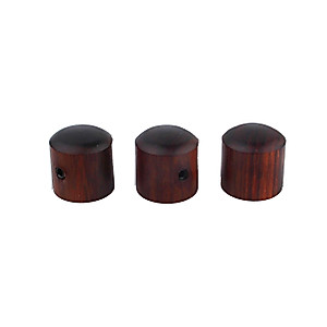 Guyker Red Sandalwood Potentiometer Control Knobs Dia. 6mm (0.24") Shaft Pots - Rotary Volume Tone Knob Replacement Part for Electric Guitar or Precision Bass - 3 Piece
