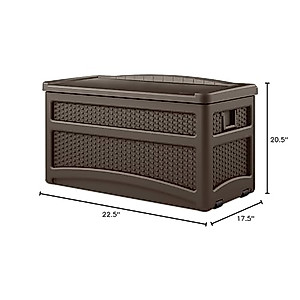 Suncast DBW7500 Deck Box, 73 gallon