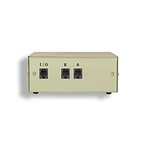 Kentek RJ45 2 Way Manual Data Switch Box Network I/O AB Female Port Phone Internet CAT5 CAT6 Devices
