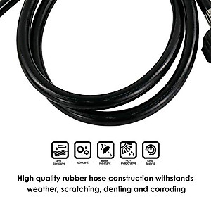 Uniflasy Quick-Connect RV Propane 12 Ft Hose with 90 Degree Elbow Adapter Fitting for Blackstone 17"/22" Griddle or RV Trailer, Camper Gas Grill Conversion 1/4" Quick Connect and Shutoff Valve Kit