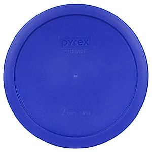 Pyrex (1) 7401-PC 3-cup Lake Blue Lid & (1) 7402-PC 7-cup Cadet Blue Lid & (1) 7403-PC 10-cup Cadet Blue Lid