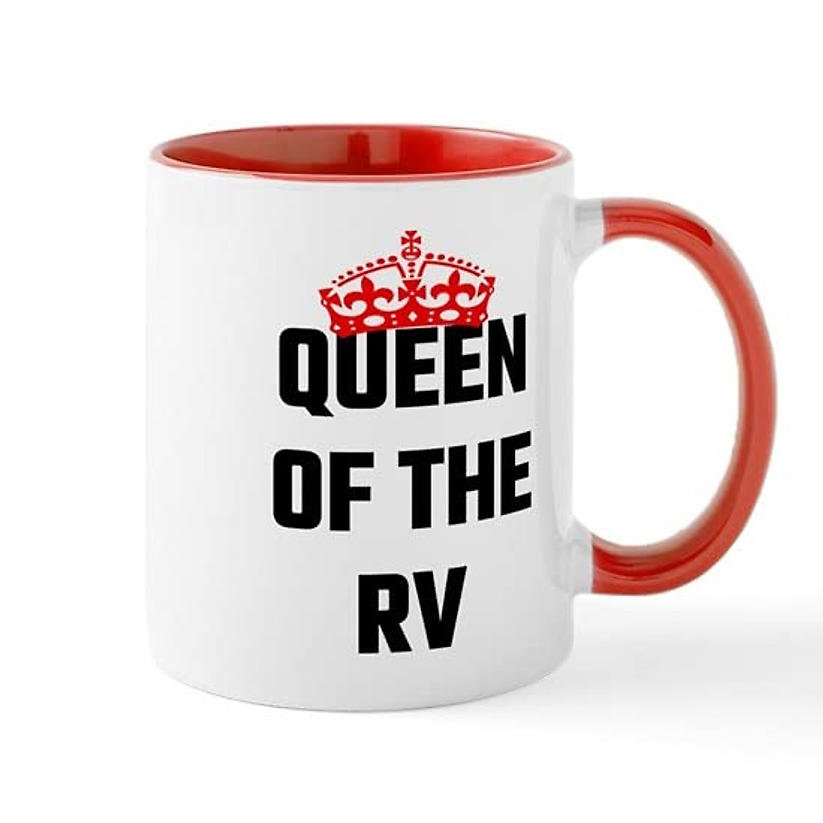 CafePress Queen Of The RV Mugs Ceramic Coffee Mug, Tea Cup 11 oz