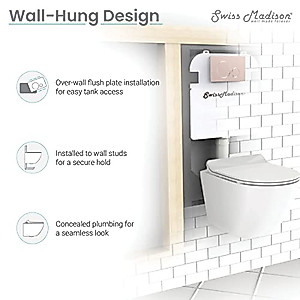 Swiss Madison Well Made Forever SM-WC424 Toilet Tank Carrier, For 2 x 4 Residential Studs, White