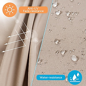 Maphissus Foldable Outdoor Chaise Lounge Cushion,Water-Resistant Pool Lounge Chair Cushion,72 Inch Patio Reclining Sun Lounger Cushions