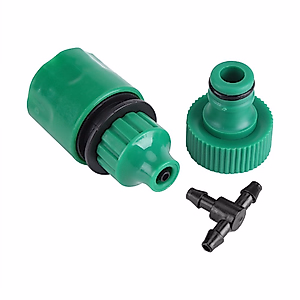 25m Adjustable Automatic Micro Drip Irrigation System Kit Plant Self Watering Garden Hose Kits DIY Watering Timer Automatic Patio Mister for Patio Garden Flower Plants