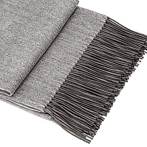 spencer & whitney Bed Throws Wool Throw Blanket Grey Wool Blanket 70% Wool 30% Viscose Shawl Warp Twin Lightweight Throw Blanket for Bed Couch