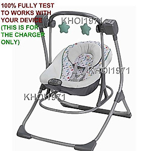 KHOI1971 Wall AC Power Adapter for Compatible with Graco 1V49LMB Lambert Cozy Duet Baby Swing and Rocker Charger AC Adapter NOT Created or Sold by Graco