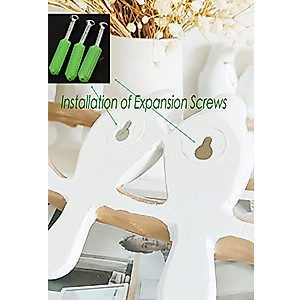 HaakLux Bird Hat Hook,Wall Hanger Decor Hooks,Mounted Resin Cast Ceramic,Tree Branch with Unique Hanging White Dove for Coat Towel Key Clothes in Bathroom Kitchen Bedroom Living Room(3 Birds)