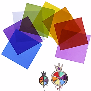 144PCS Colorful Cellophane Sheets,8 Color Plastic Cellophane Wrap,Cello Transparency Sheet for Candy,DIY Arts Crafts Decoration,8 x 8 Inch