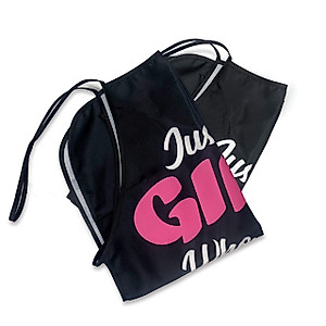 DZGlobal Fashion Children Kitchen Apron - Chef Kitchen Cooking and Baking Bib Apron (Funny Just A Girl Loves Slime)