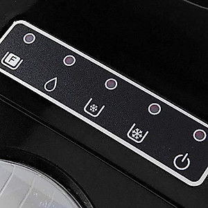 Deco Chef Black Compact Electric Top Load Ice Maker with The Smoothies Bible Recipe Book