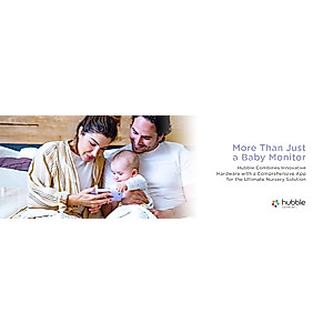 Hubble Nursery Pal Touch 5" Smart Baby Monitor with Camera and Audio, WiFi Baby Camera Monitor with Flexible Wall Mount; Pan Tilt Zoom; 2Way Talk, Interactive Smart HD Monitor & Smartphone App