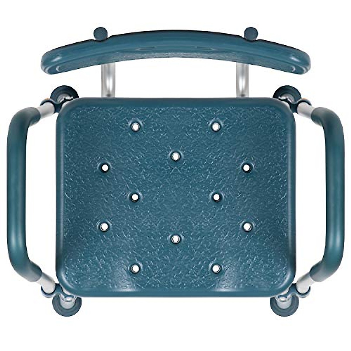 Flash Furniture HERCULES Series 300 Lb. Capacity Adjustable Navy Bath & Shower Chair with Quick Release Back & Arms