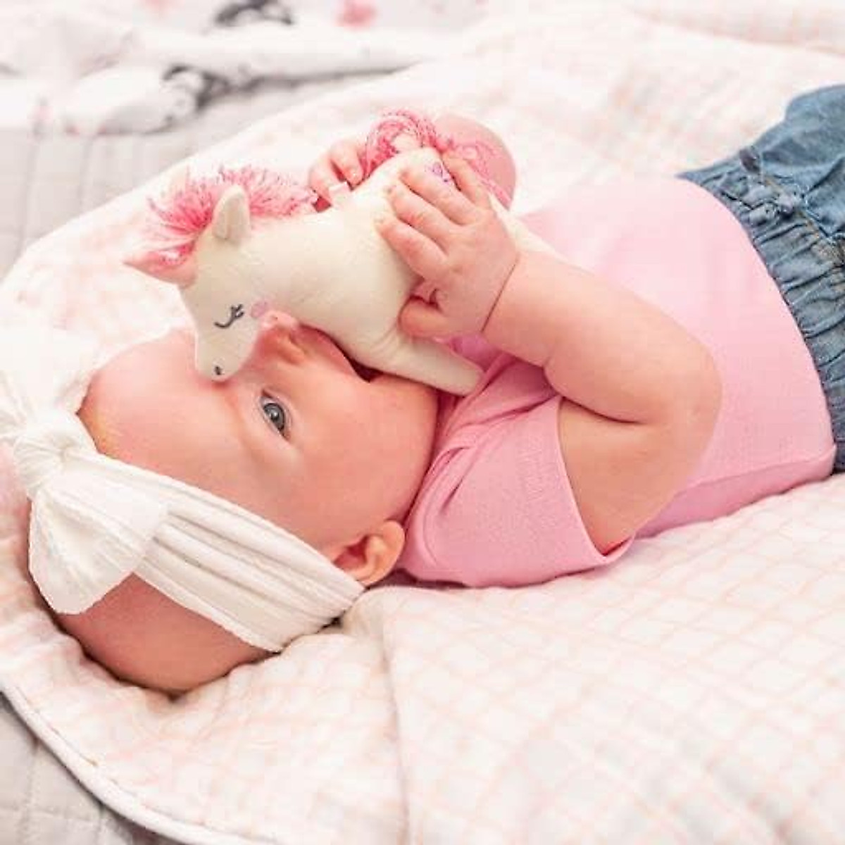 Stephen Joseph, Muslin Blanket and Stuffed Animal, Giraffe, Yellow