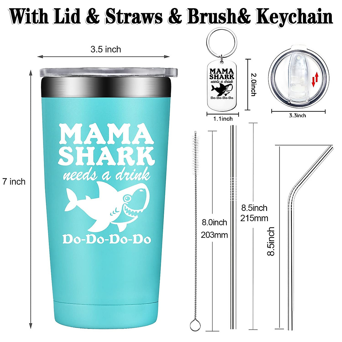 Fufendio Mothers Day Gifts for Mom from Daughter - Funny Best Mom Birthday Gifts from Son, Kids - Tumbler Mug Cup