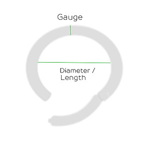 LuxeModz Unisex Stainless Steel Septum Clicker Rings, Cartilage Tragus Rook Piercings, Universal Piercing Jewelry, 16G, Black, Pack of 2