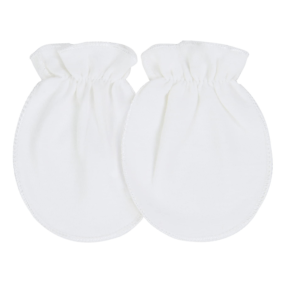 Zando Newborn Mittens Baby Mittens 0-6 Months Baby Mittens 6-12 Months Baby Boys Girl Mittens Baby Hand Mittens Unisex Warm Soft Baby Gloves No Thumb Baby Gloves 6 Pack White