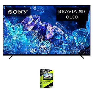 Sony XR55A80K Bravia XR A80K 55" 4K HDR OLED Smart TV (2022 Model) Bundle with Premium 4 YR CPS Enhanced Protection Pack