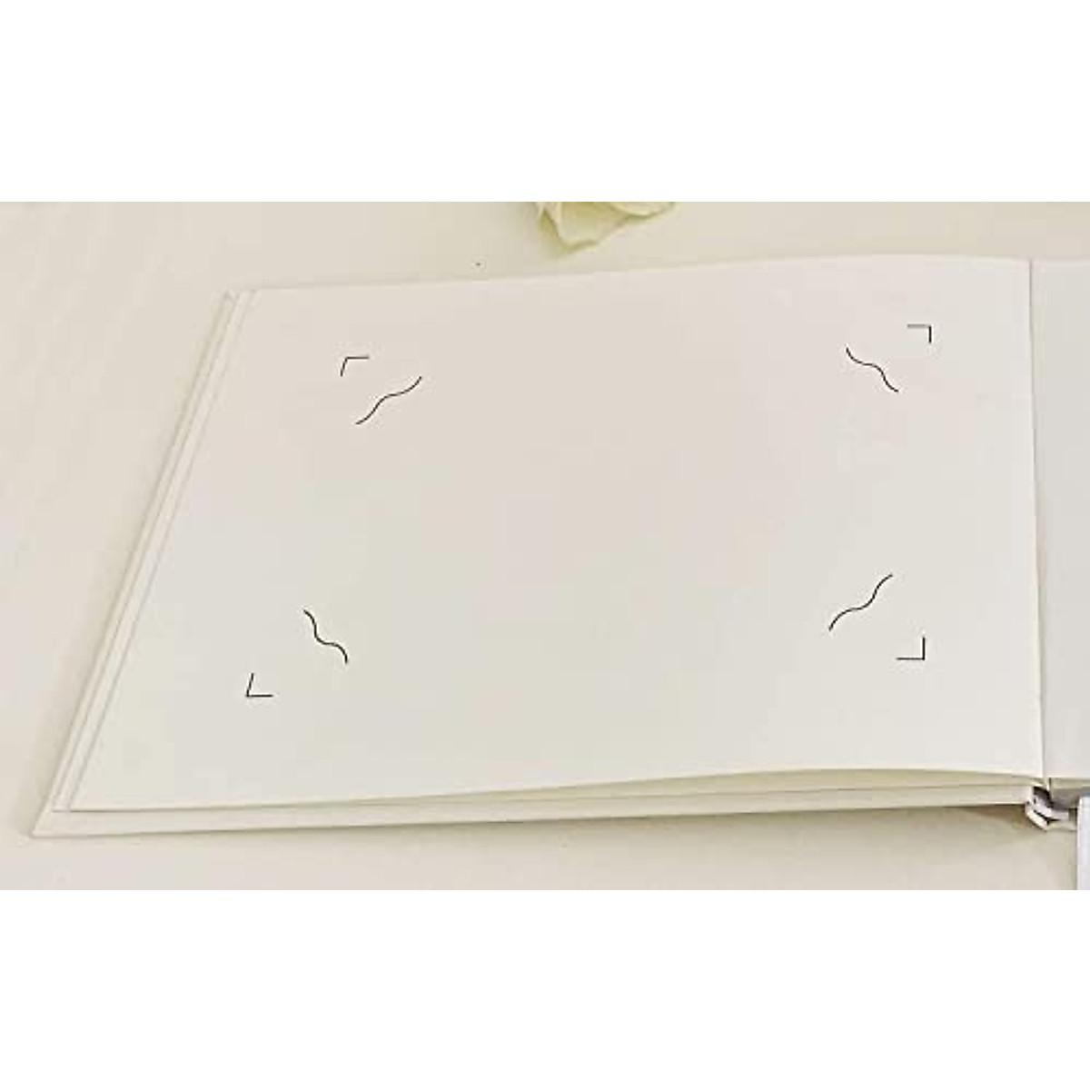 in Loving Memory Funeral Guest Book - Informal Lined Inner Page Format - Boxed - White - Size: 8.9" x 6.7"
