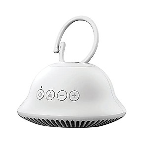 Homedics Sound Machine for Babies and Parents On-The-Go. Integrated Clip White Noise Sound Machine with Heartbeat and Lullaby Sounds. Downward Facing Speaker for Strollers