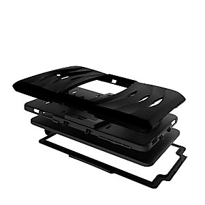 KIQ Galaxy Tab A 10.1 Case T580 2016, Shockproof Full-Body Heavy Duty Rugged Impact Drop Protection Cover for Samsung Galaxy Tab A 10.1" SM-T580 SM-T585 (Armor Black)