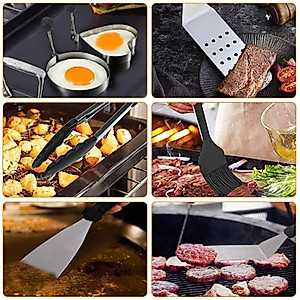SEFAX Portable Grilling Utensil Kit, BBQ Tools Set, Grill Accessories, 20PCS Stainless Steel Grilling Kit, Suitable for Travel, Picnics, RVs, Camping, BBQs, Parties