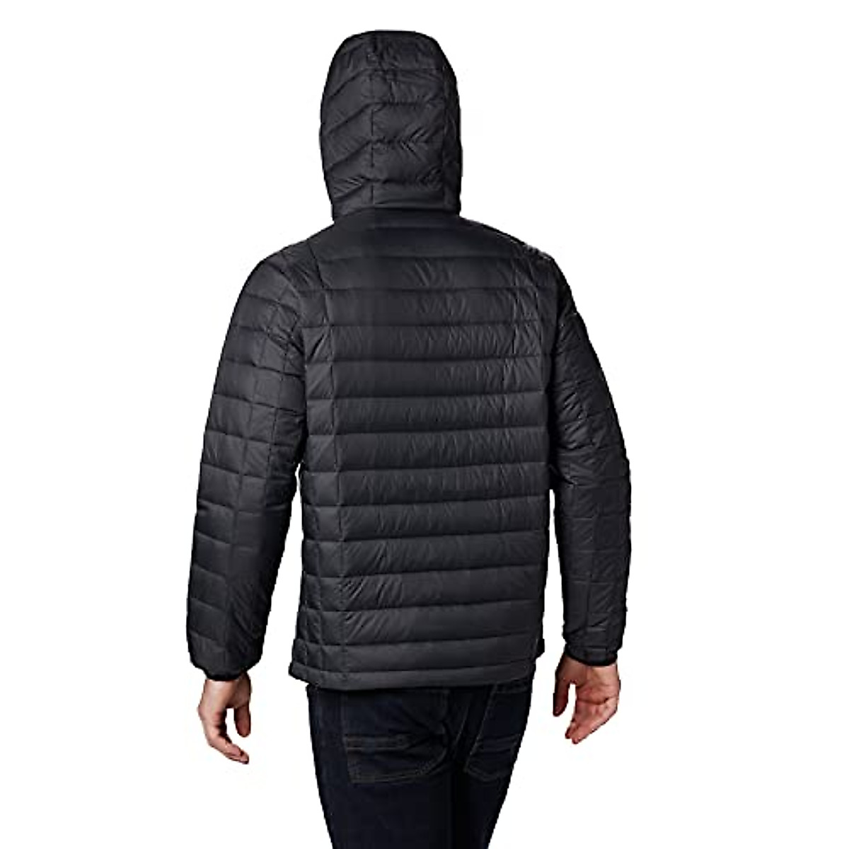 Columbia Mens, Voodoo Falls 590 TurboDown Hooded Jacket, Black, Large