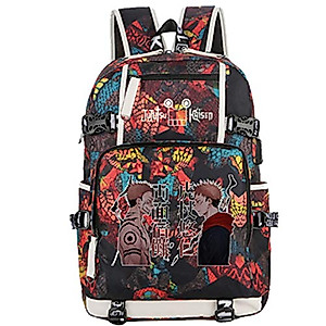 GO2COSY Anime Jujutsu Kaisen Backpack Daypack Student Bag School Bag Bookbag Shoulder Bag