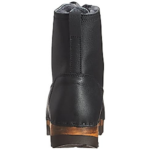 Woody Men's Classic Mid Calf Boot, Smooth Leather Embossed Nero, 9