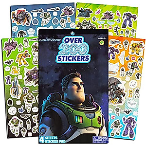 Buzz Lightyear Temporary Tattoo Set for Kids - Lightyear Party Favors Bundle with Over 140 Temporary Tattoos for Goodie Bags Plus Over 200 Buzz Lightyear Stickers, More | Toy Story Party Supplies