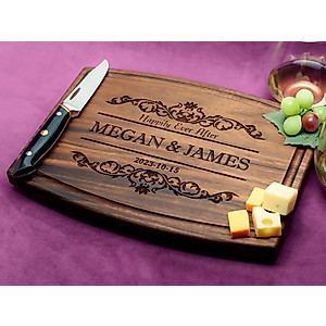 Straga Personalized Cutting Boards | Handmade Wood Engraved Charcuterie | Custom Housewarming, Home Purchase Gift for Homeowners, Real Estate Agents (Quote Design No.301)