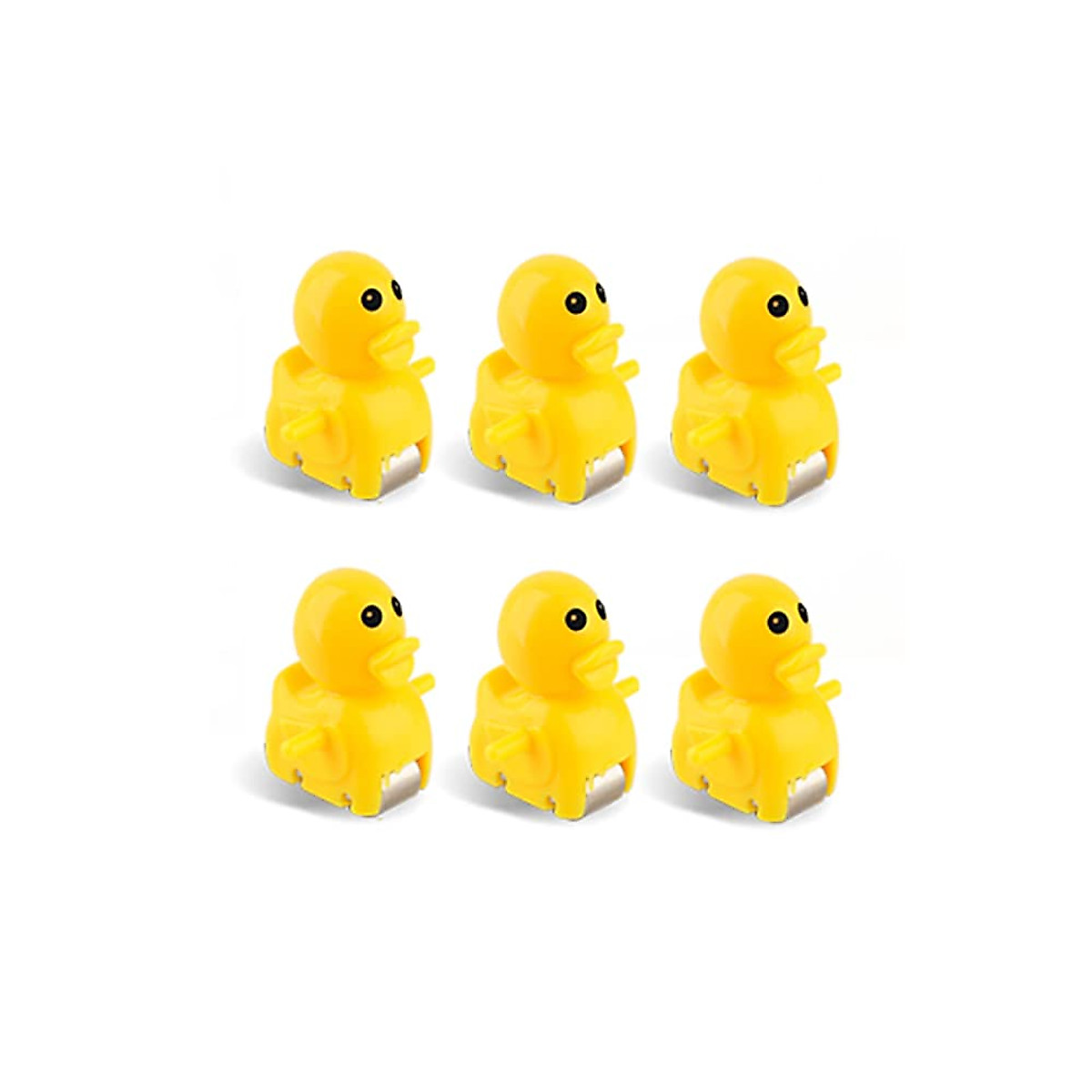 NEXTAKE Extra Ducks for Duck Slide Toy Set, Accessory for Automatic Stair-Climbing Ducklings Cartoon Race Track Set Slide Toy Escalator Toy, Fit The 1.5cm/ 0.59inch Track (Extra Ducks-6 PCS)