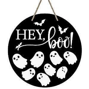 Halloween Decoratoins Welcome Door Sign Halloween Front Door Wall Signs Wood Hanging Decor Wreath Home Party Outdoor Door Hanger